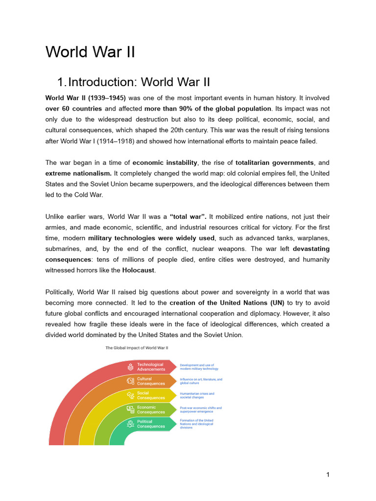 Causes and Impact of World War II | PDF | Axis Powers | Allies Of World ...