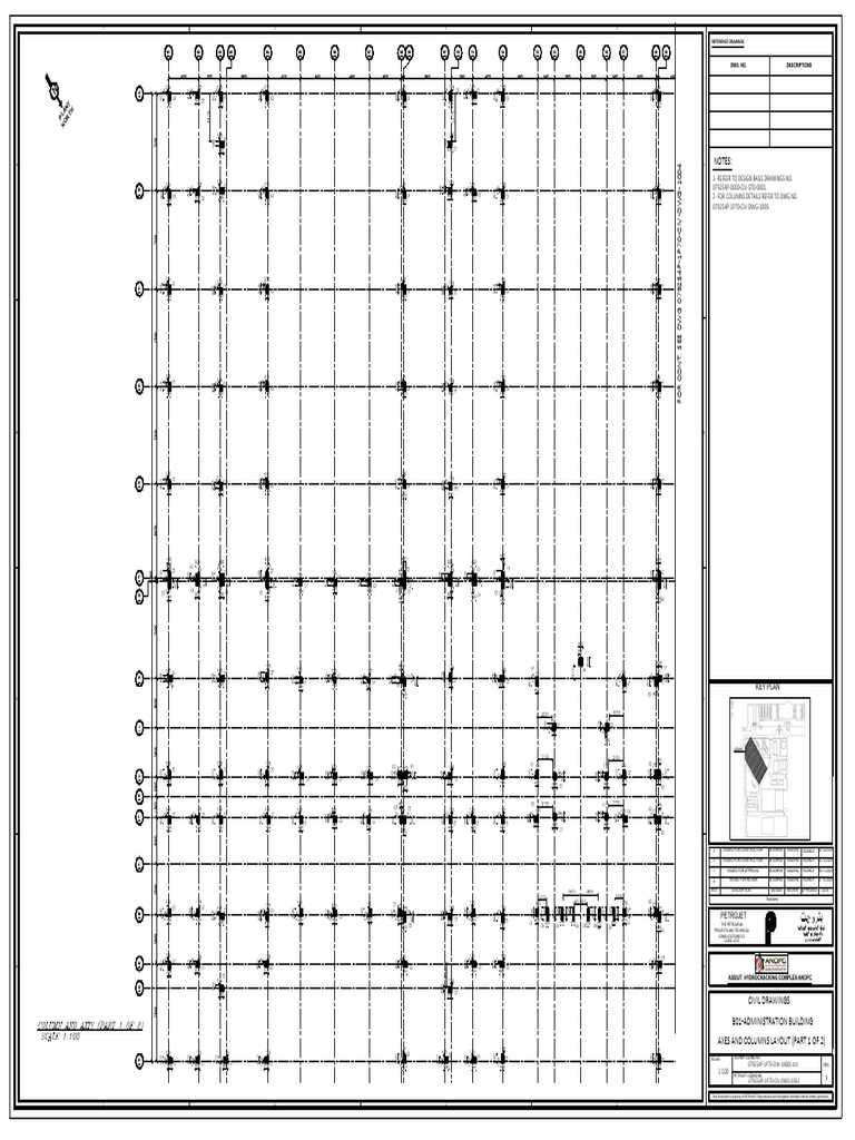 079254p-1p70-Civ-dwg-1003 Axes & Columns Layout - Part 1 of 2_rev.3 Ifc ...
