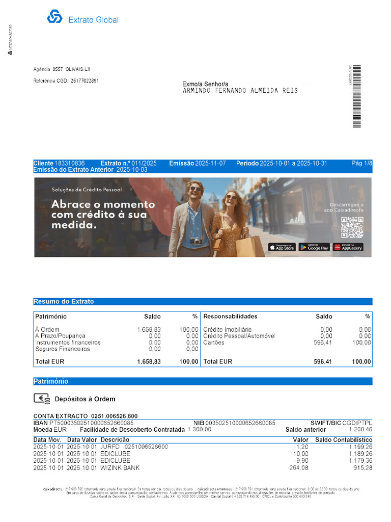 Extrato Rute 2 | PDF