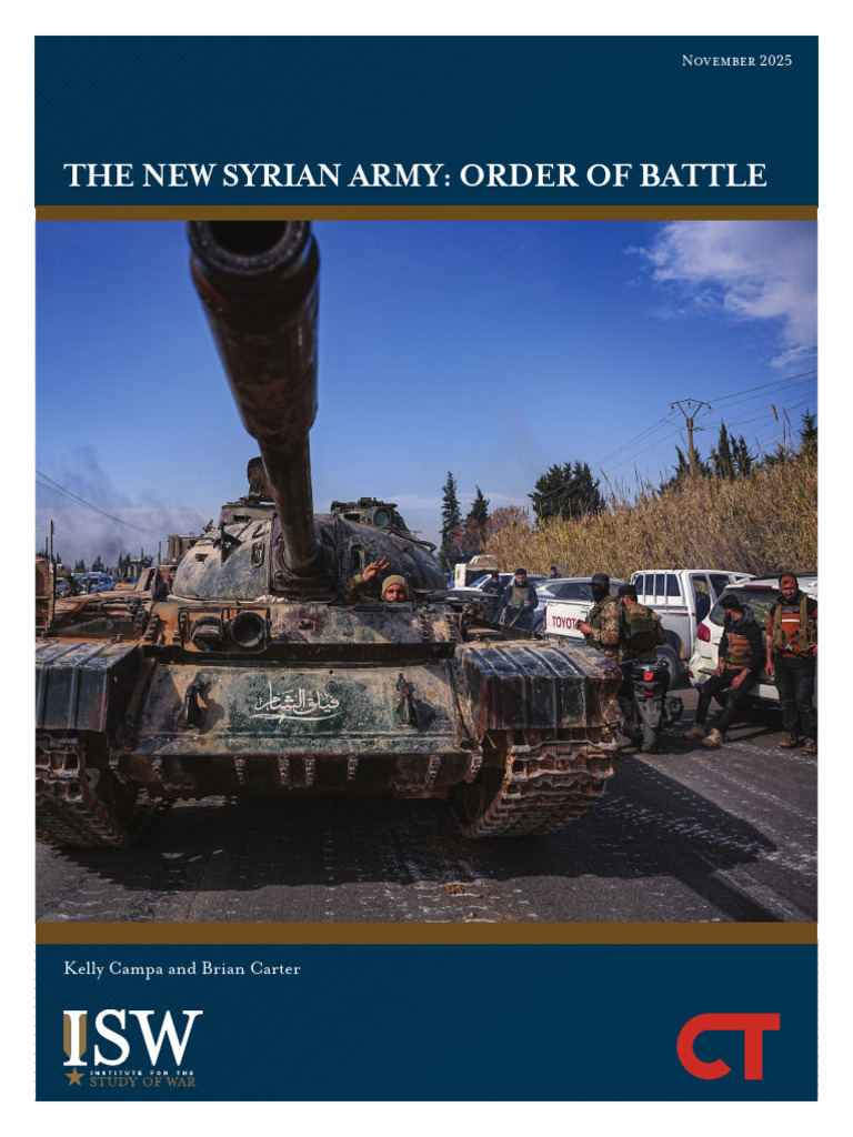 Structure SYR The-New-Syrian-Army-Order-of-Battle - Final | PDF | Esri ...