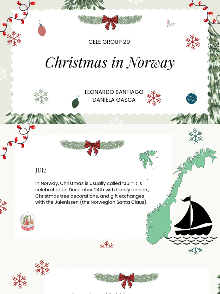 Christmas Traditions in Norway: Jul Celebrations | PDF
