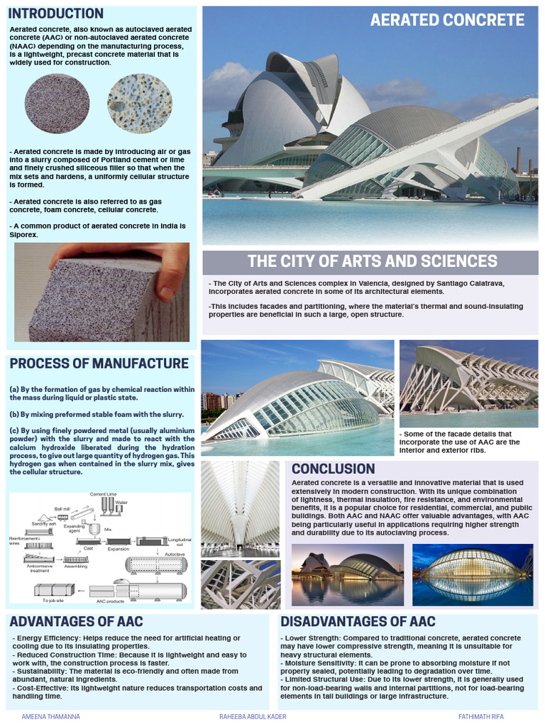 Benefits and Uses of Aerated Concrete | PDF | Concrete | Civil Engineering