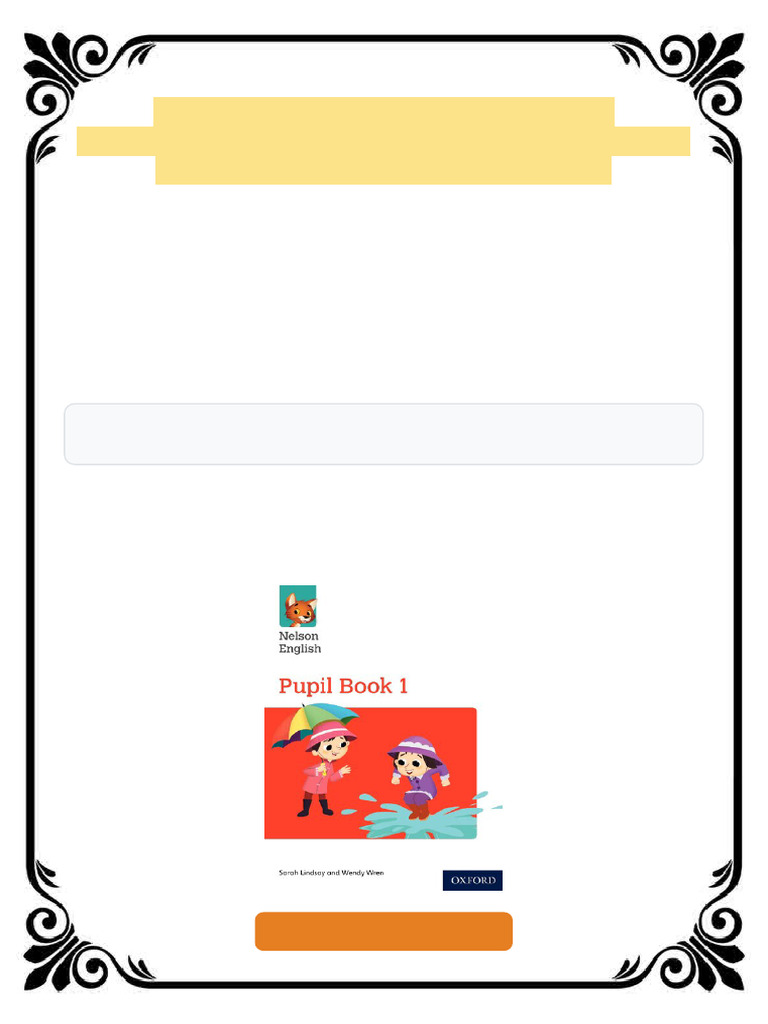 Nelson English: Year 1/Primary 2: Pupil Book 1 Wendy Wren Sarah Lindsay ...