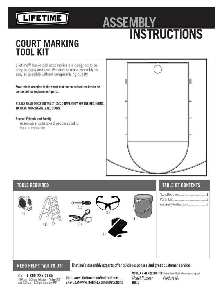 Basketball Court Marking Instructions | PDF