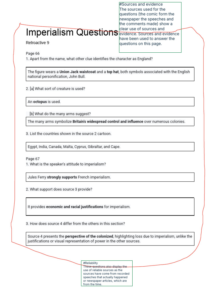 Asurtralian Stage 5, History Evidence of Learning Example | PDF ...