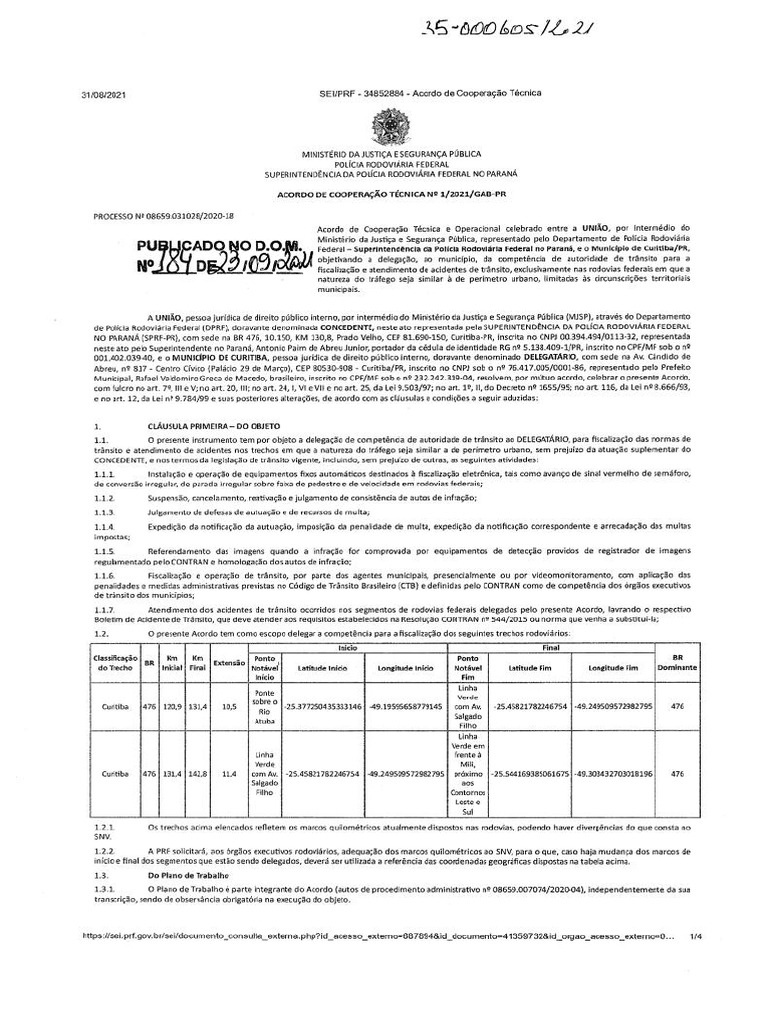 Contrato PRF X Setran | PDF