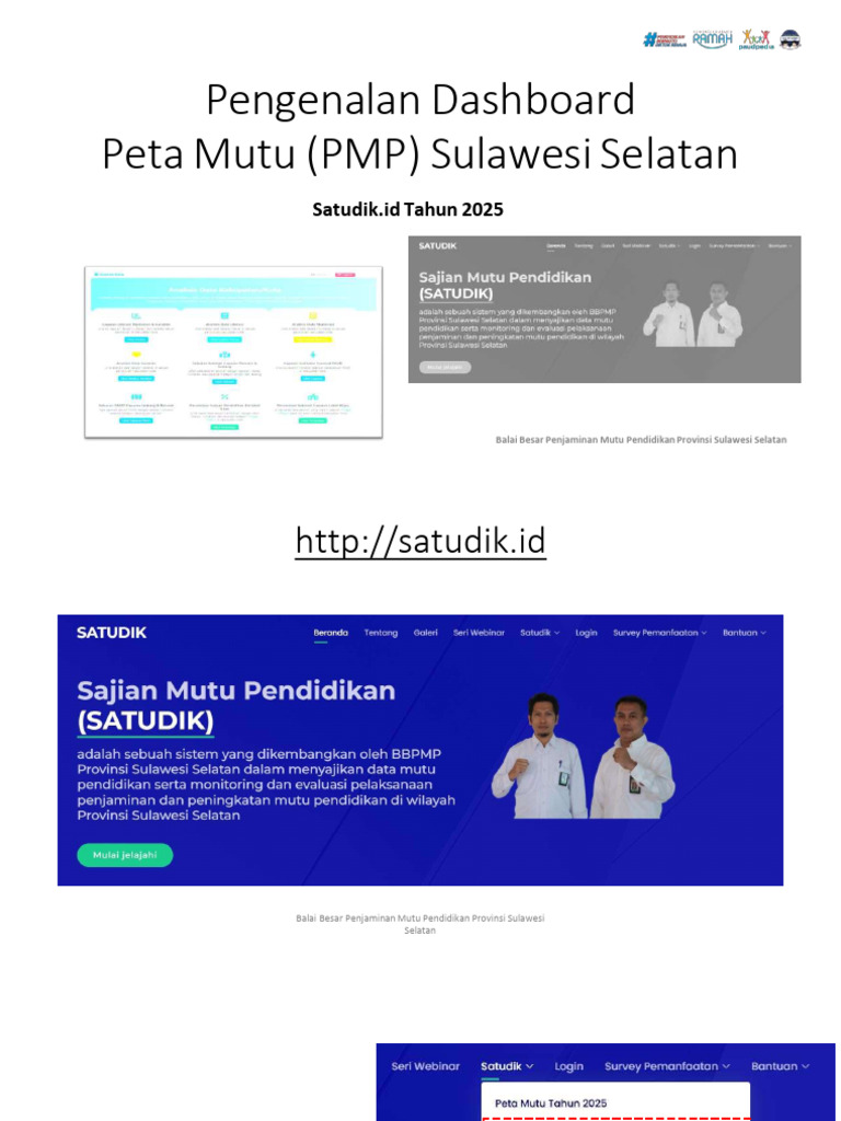 Dashboard Peta Mutu Sulsel 2025 | PDF