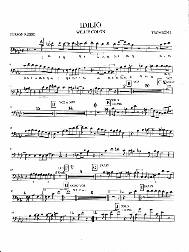 Idilio - Trombone | PDF