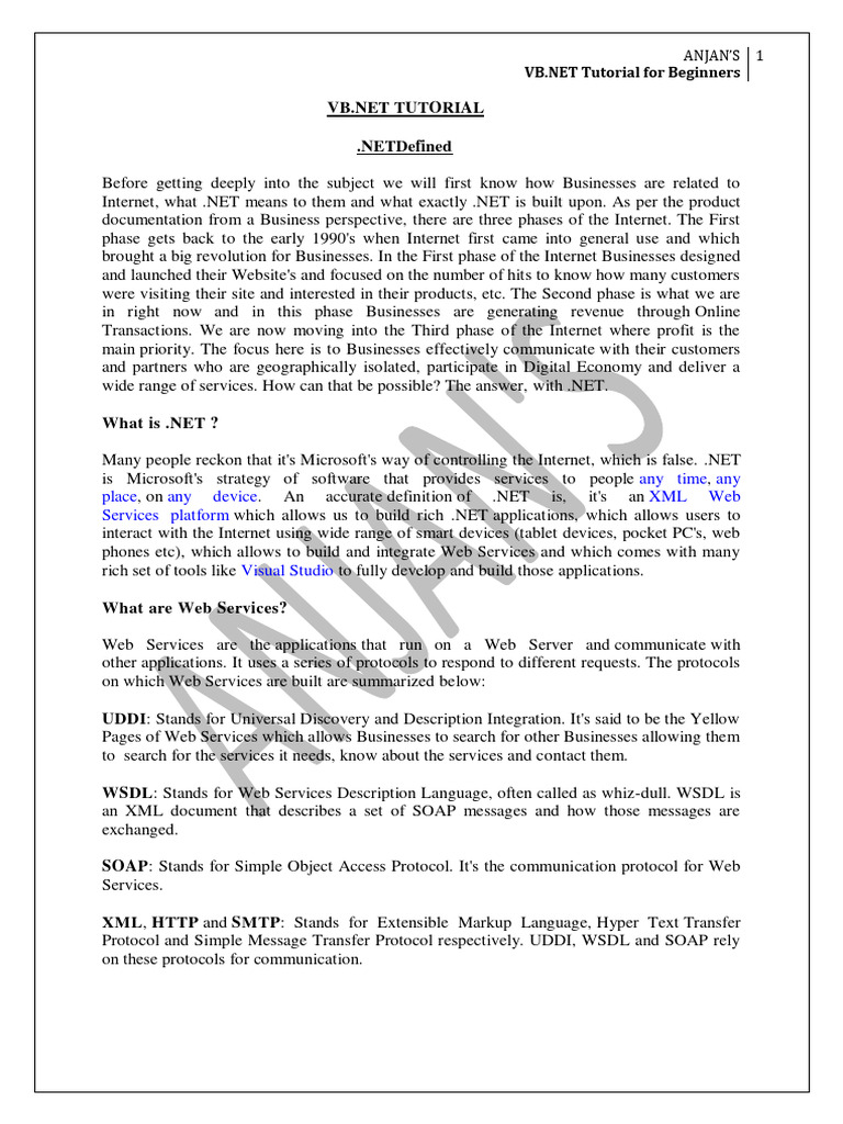 0162 Vb.net Tutorial for Beginners | PDF | Object Oriented Programming ...