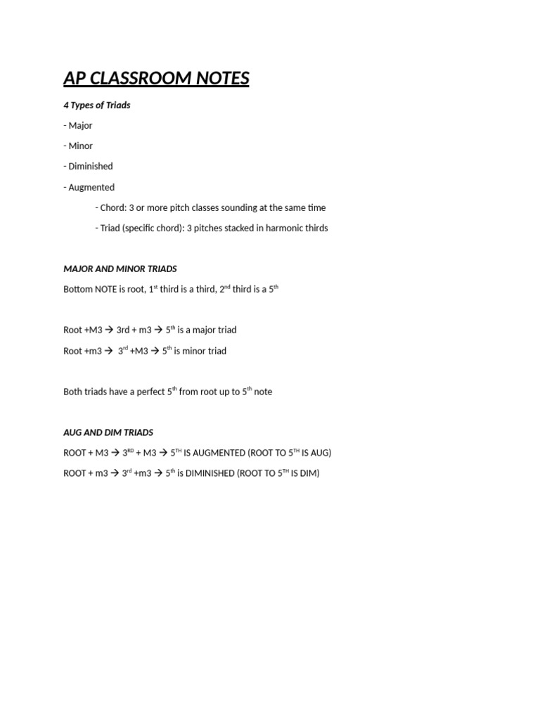 Understanding Triads in Music Theory | PDF