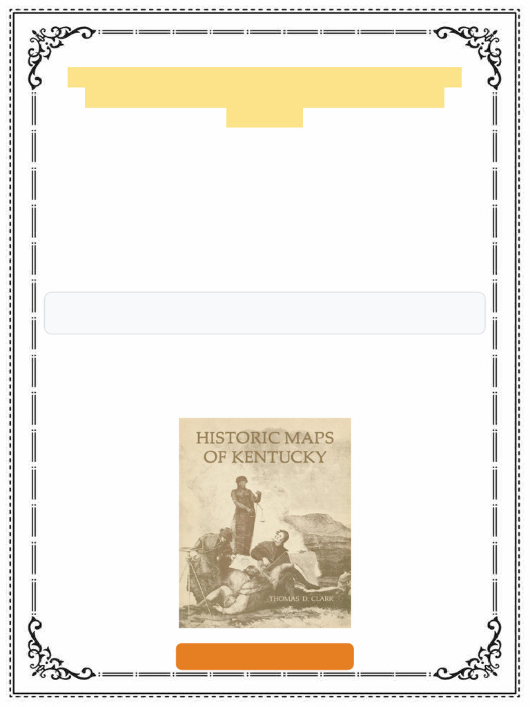Historic Maps of Kentucky 1st Edition Thomas D. Clark ebook exclusive ...