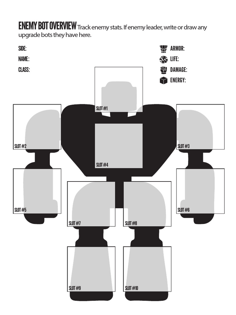 Armada Enemy Bot Overview Sheet | PDF
