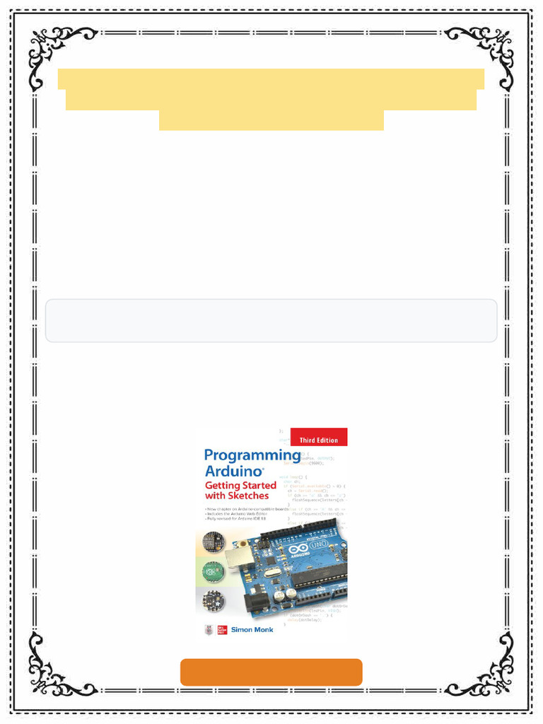 Programming Arduino: Getting Started with Sketches, Third Edition Simon ...