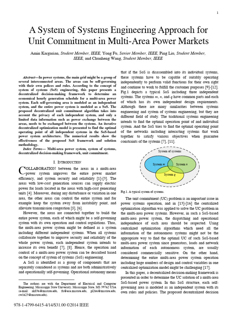 Article - Kargarian2014 - A System of Systems Engineering Approach For ...