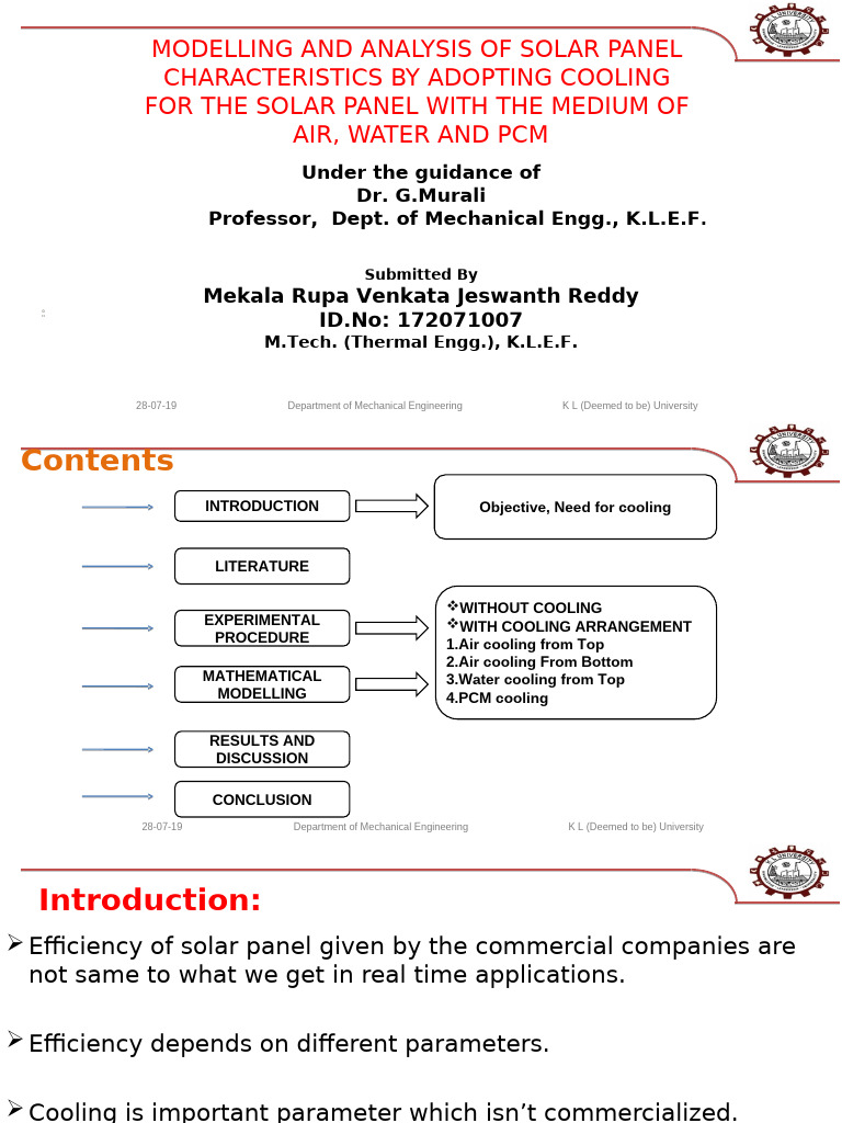 Final Viva Voce PPT | PDF | Photovoltaics | Physical Sciences