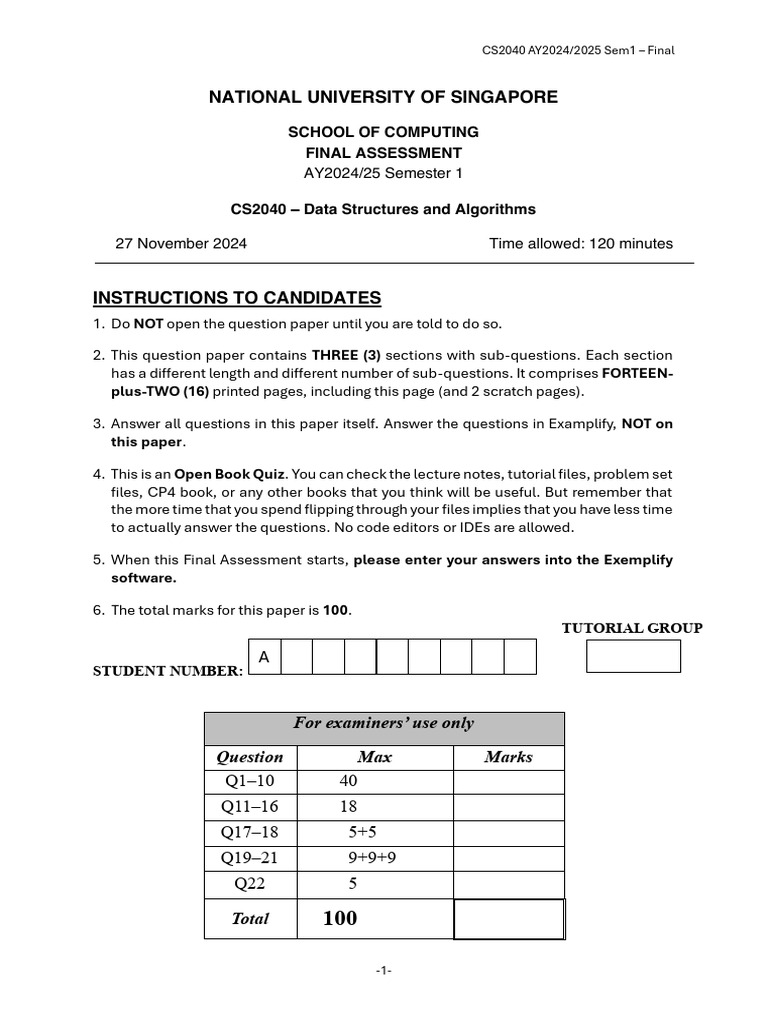 2425 S1 Qns Pdf Mathematical Relations Combinatorics