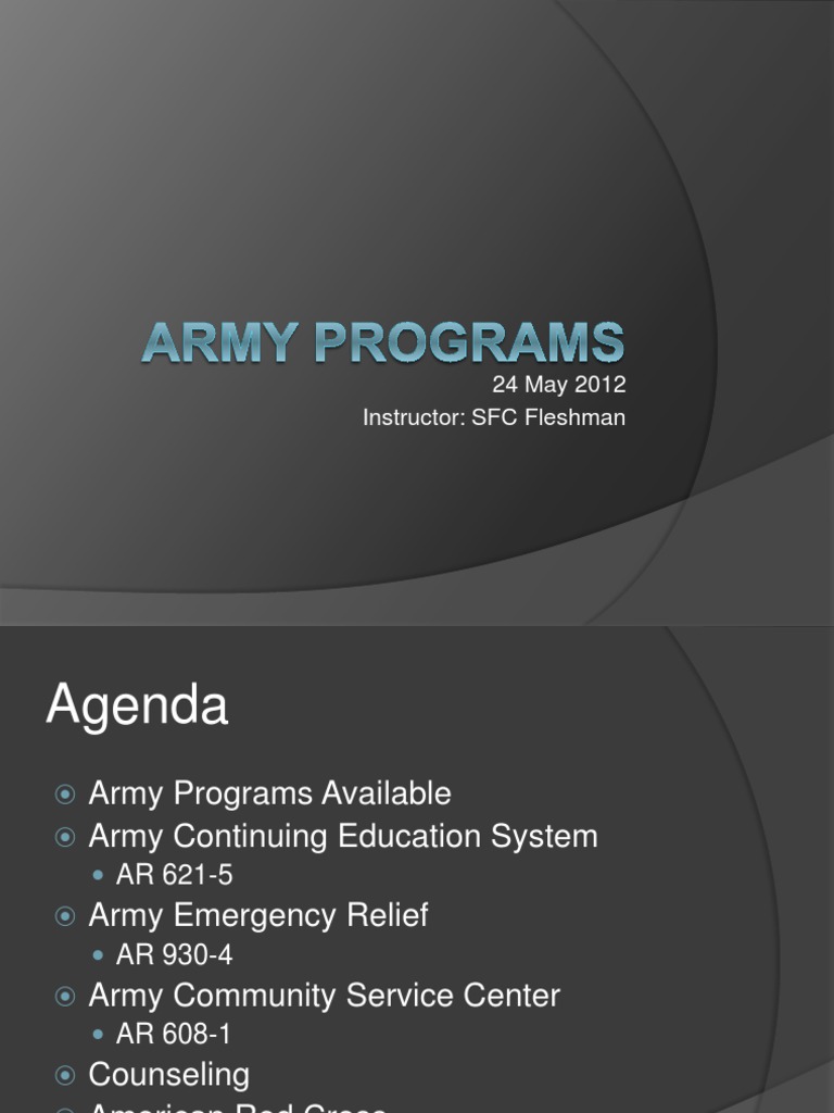 Army Programs | PDF | American Red Cross