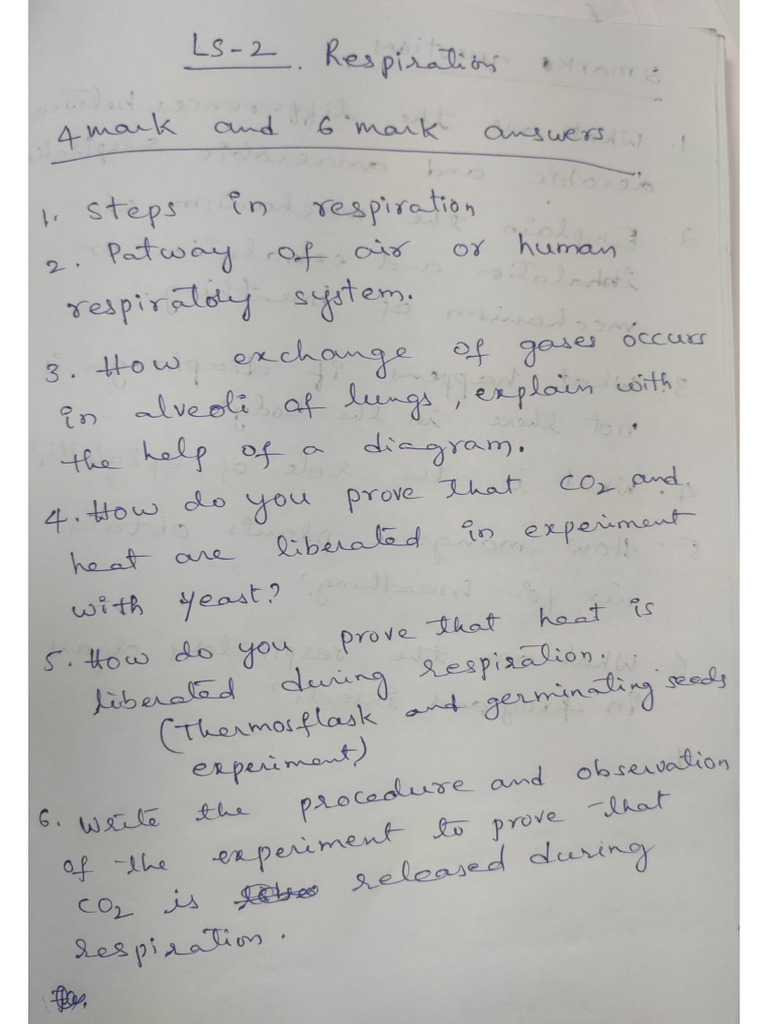 Bio Imp Questions For PF-2 For 10C & D | PDF