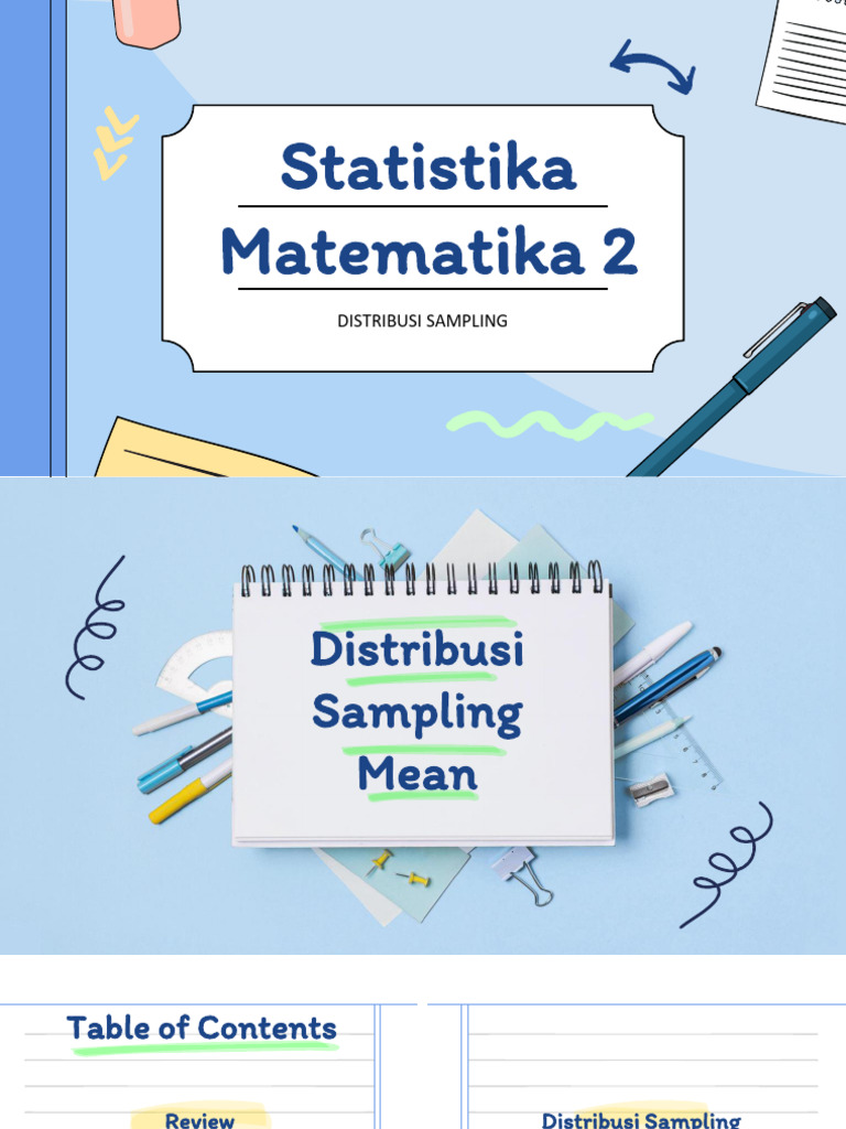 Distribusi Sampling Mean dalam Statistika | PDF