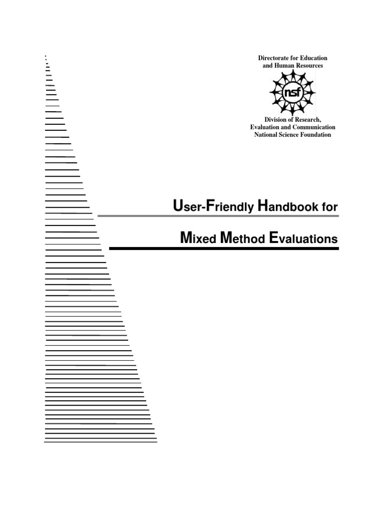 Mixed Methods Evaluation NSF | PDF | Qualitative Research ...