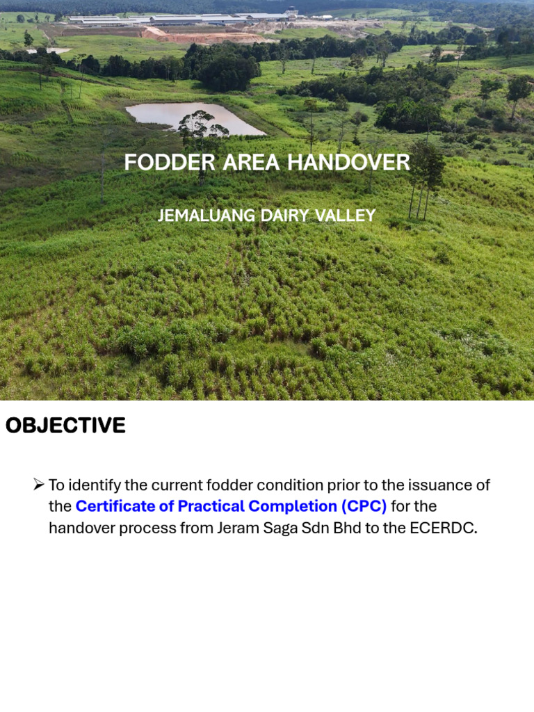 Jemaluang Dairy Valley Fodder Handover | PDF | Agriculture