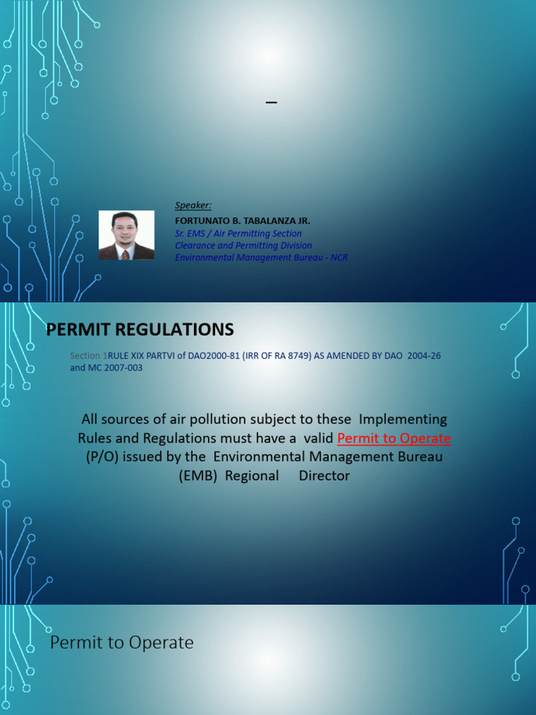 Online Application of Permit To Operate | PDF | Exhaust Gas | Fuel ...