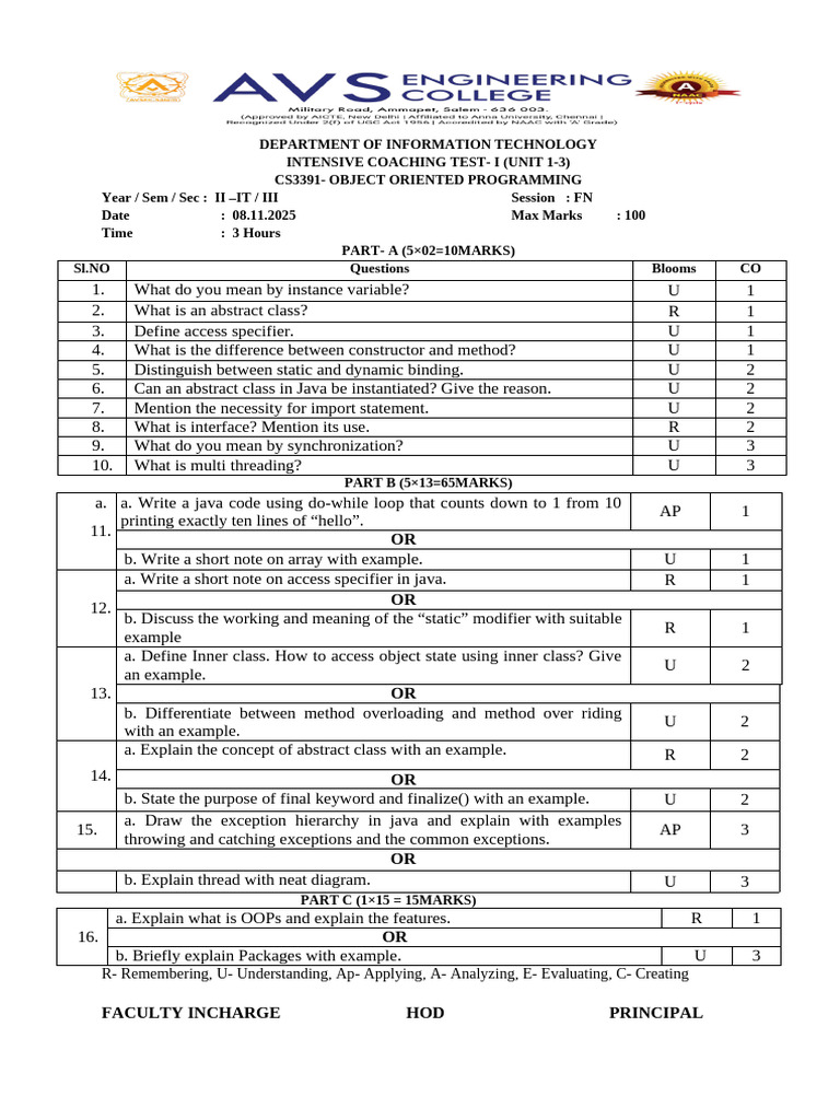 Ict FSWD | PDF | Method (Computer Programming) | Class (Computer ...