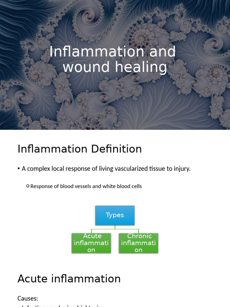 Inflammation and Wound Healing Overview | PDF | Inflammation | Healing