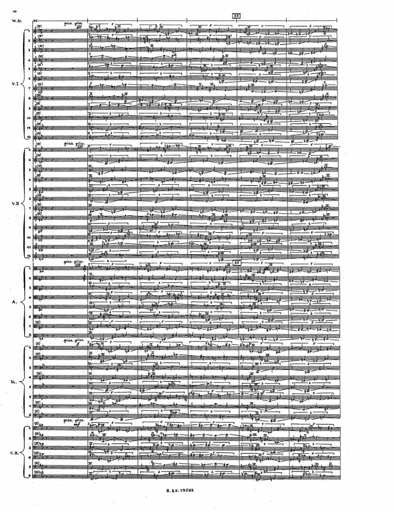 Xenakis - Pithoprakta Score Excerto | PDF