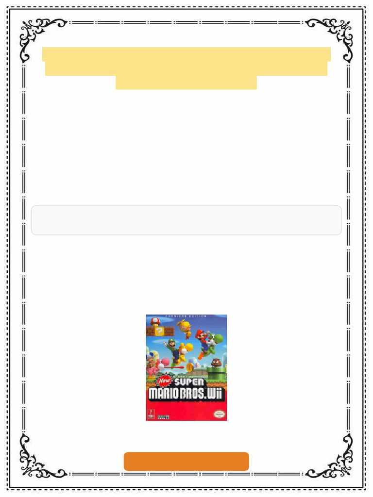 New Super Mario Bros Wii Prima Official Game Guides Fernando Bueno ...