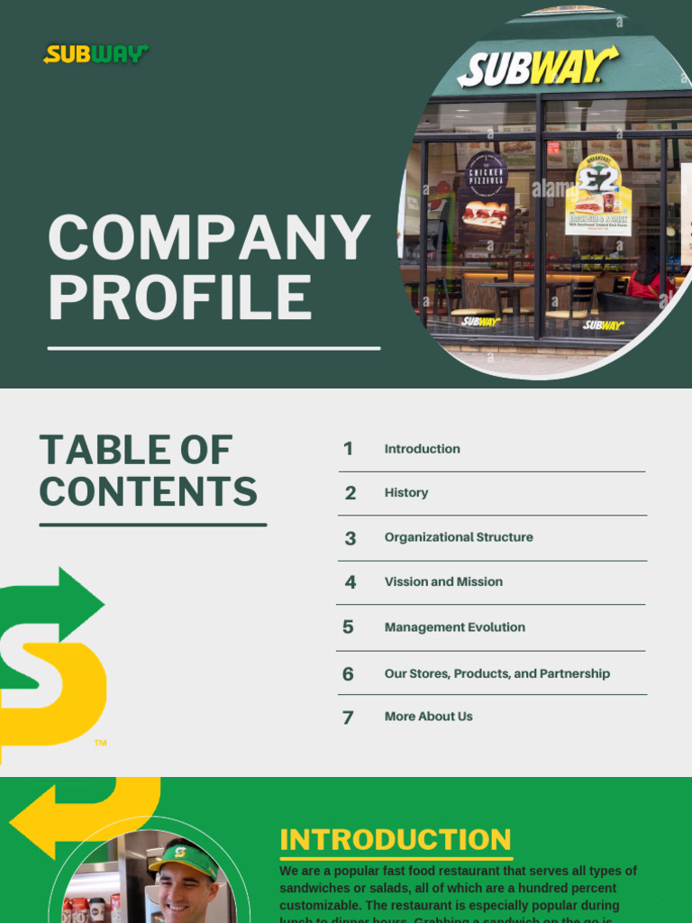 Company Profile Subway | PDF