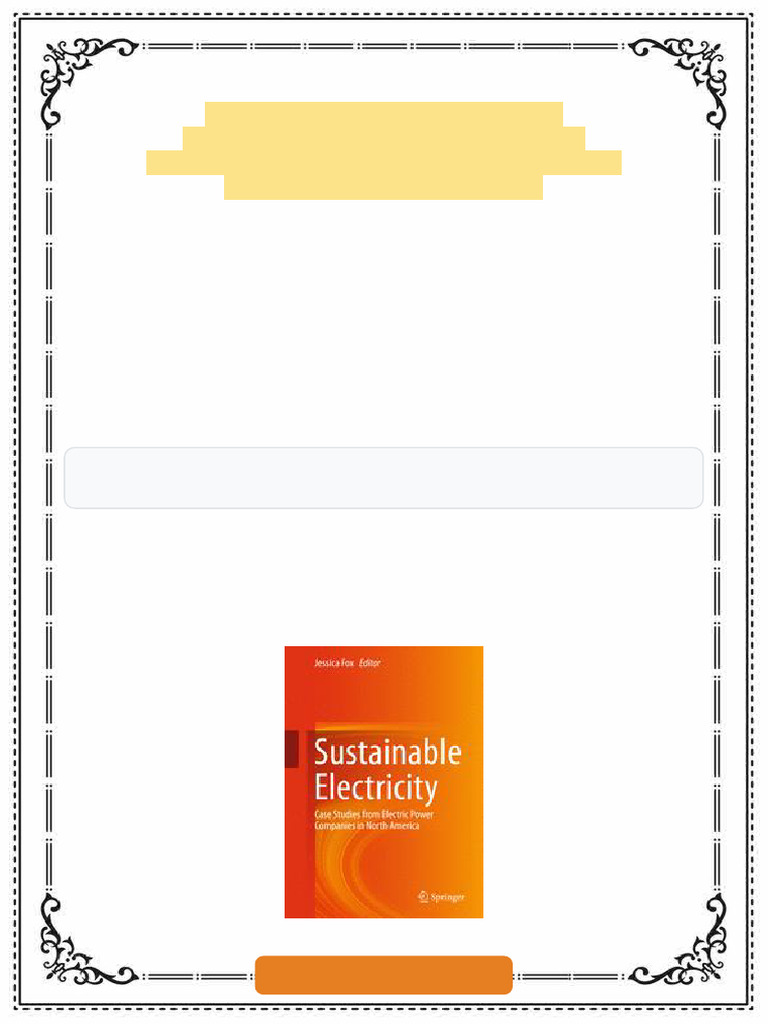 Sustainable Electricity Case Studies from Electric Power Companies in ...