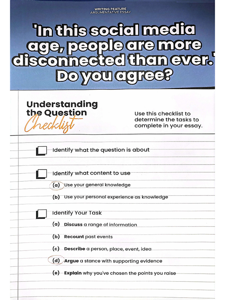 Argumentative Essay Sample - Social Media | PDF