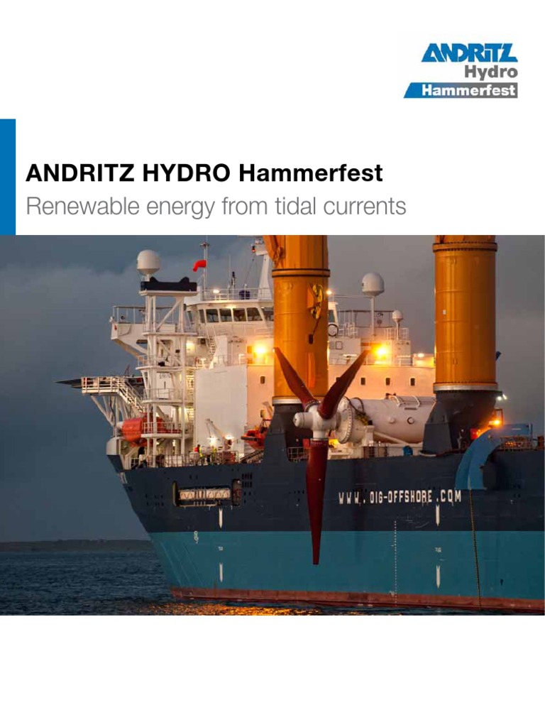 ANDRITZ HYDRO Hammerfest: Renewable Energy From Tidal Currents | PDF ...