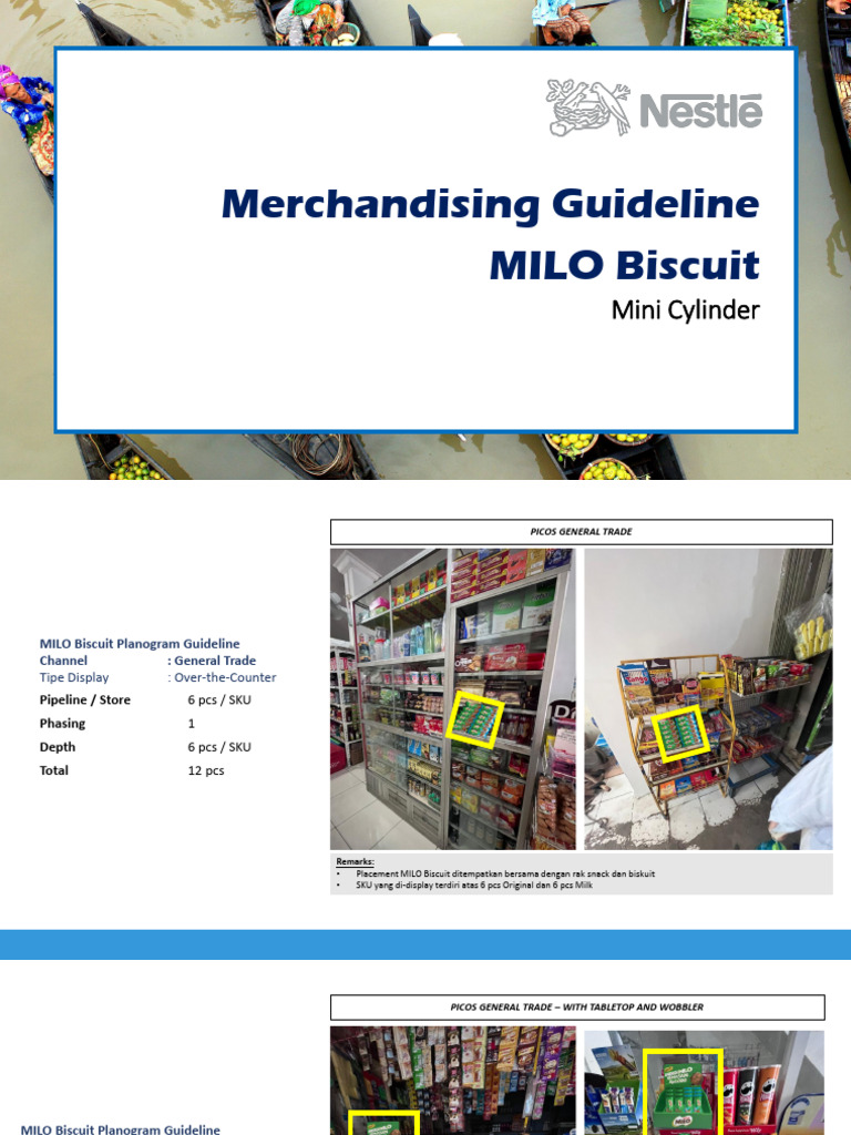 MILO Biscuit Planogram Guidelines | PDF | Snack Food | Biscuit