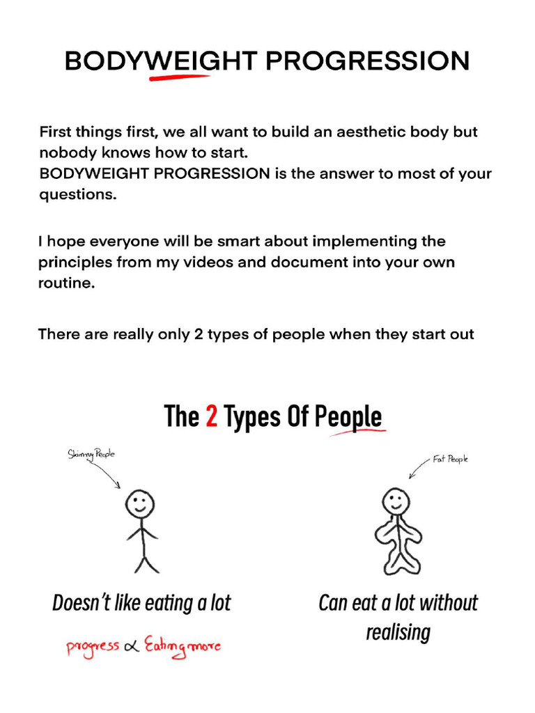 Bodyweight Progression | PDF