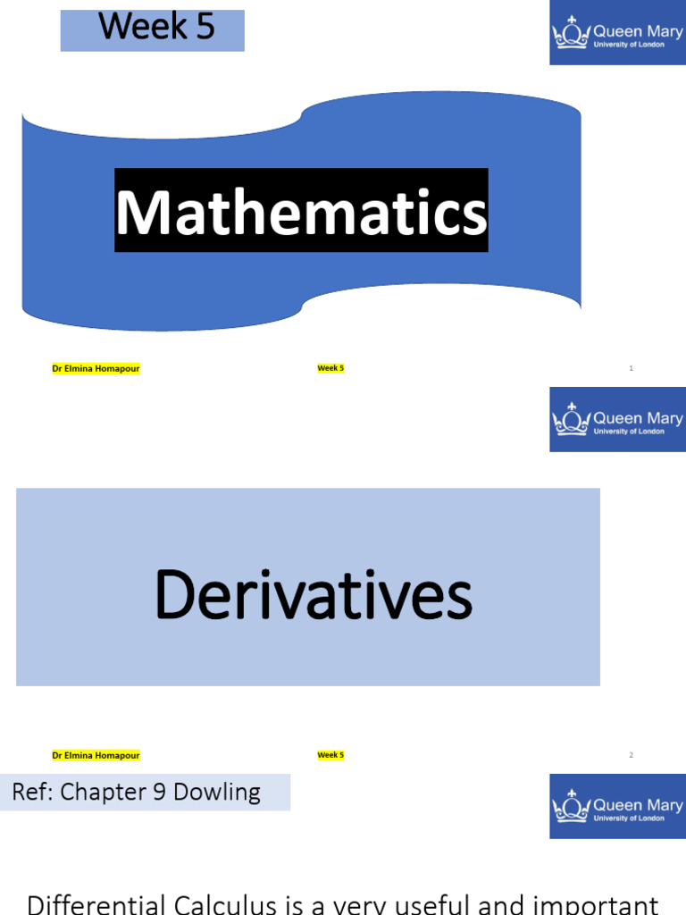 Math Lecture 5 | PDF