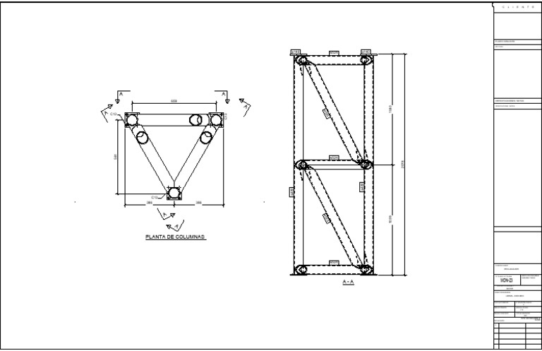 Planta de Columnas: Especificaciones y Diseño | PDF