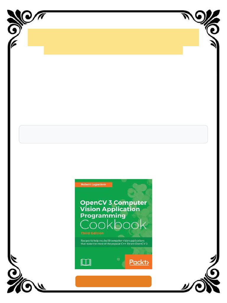 Opencv 3 Computer Vision Application Programming Cookbook Third Edition Robert Laganiere eBook ...