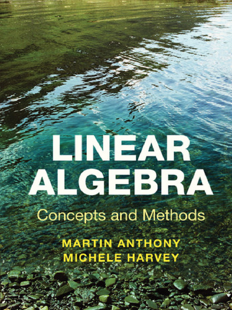 Linear Algebra: Concepts and Methods | PDF
