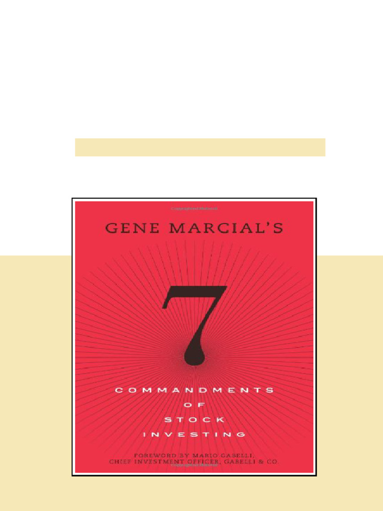 (Ebook) Gene Marcial's 7 Commandments of Stock Investing by Gene G ...