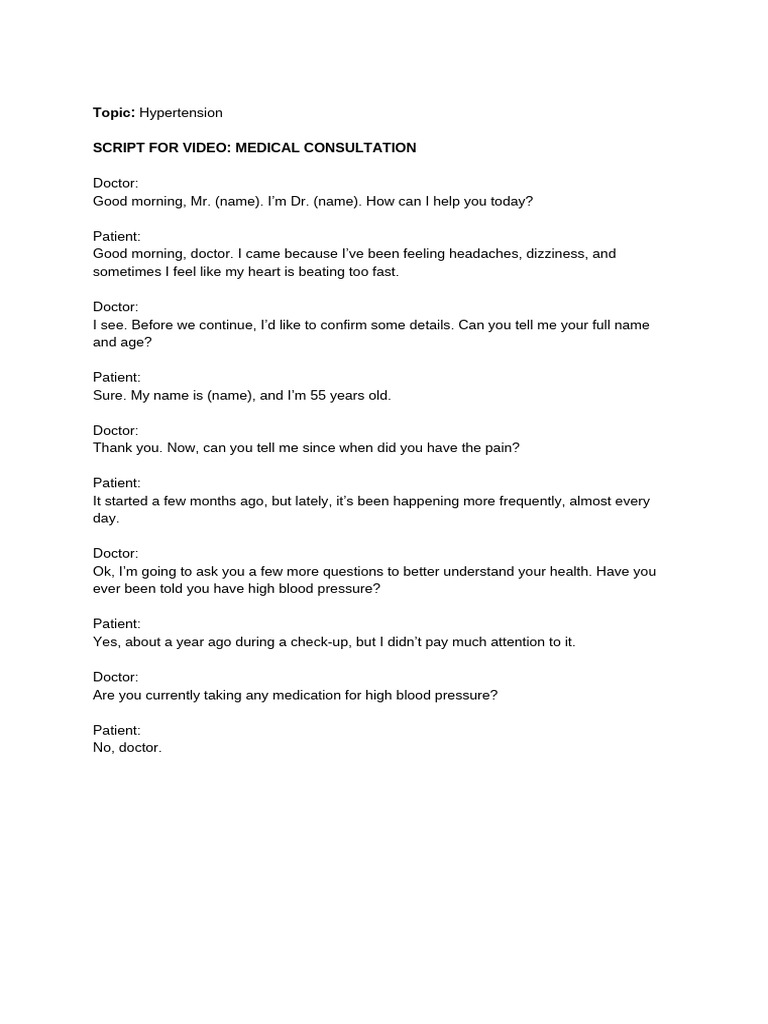 Scrip for Medical Consultation | PDF