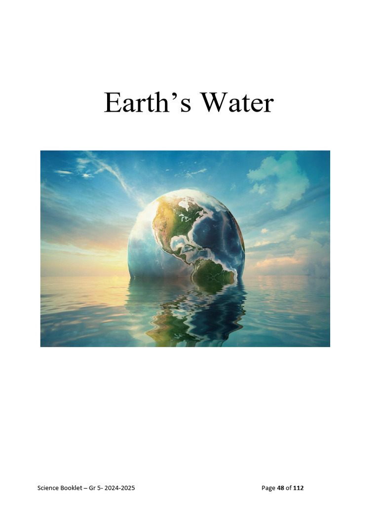 Understanding Earth's Water Cycle | PDF | Water Cycle | Water