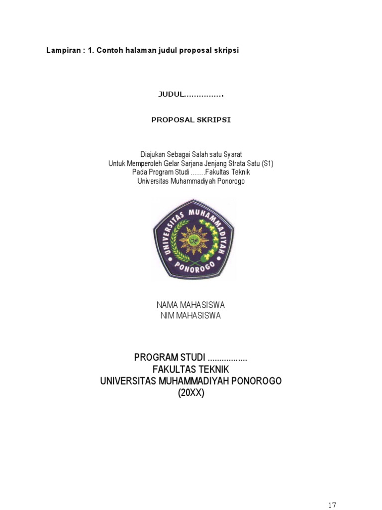 Lampiran Pedoman Penulisan Skripsi | PDF