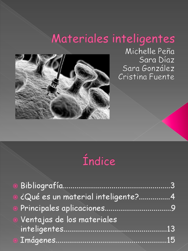 Materiales Inteligentes: Definición y Usos | PDF | Piezoelectricidad ...