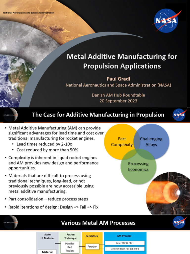 Metal Additive Manufacturing at NASA_20_Sept_2023 | PDF | 3 D Printing ...