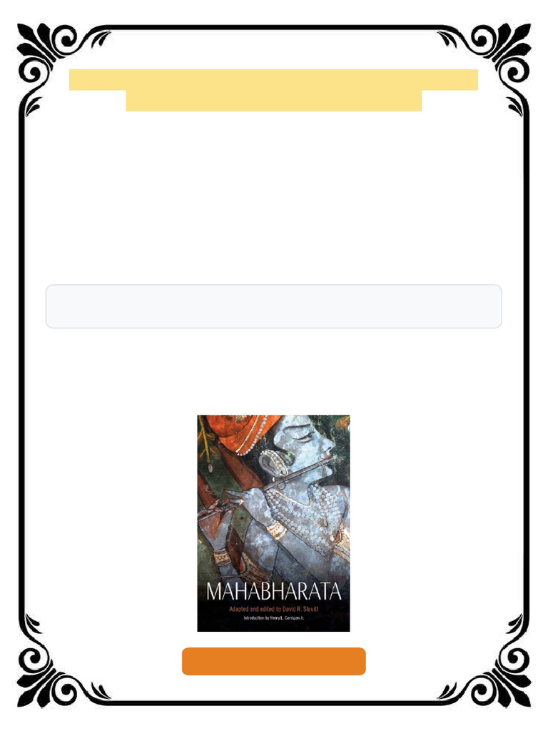 Mahabharata David R. Slavitt ebook latest file version | PDF | Zoology