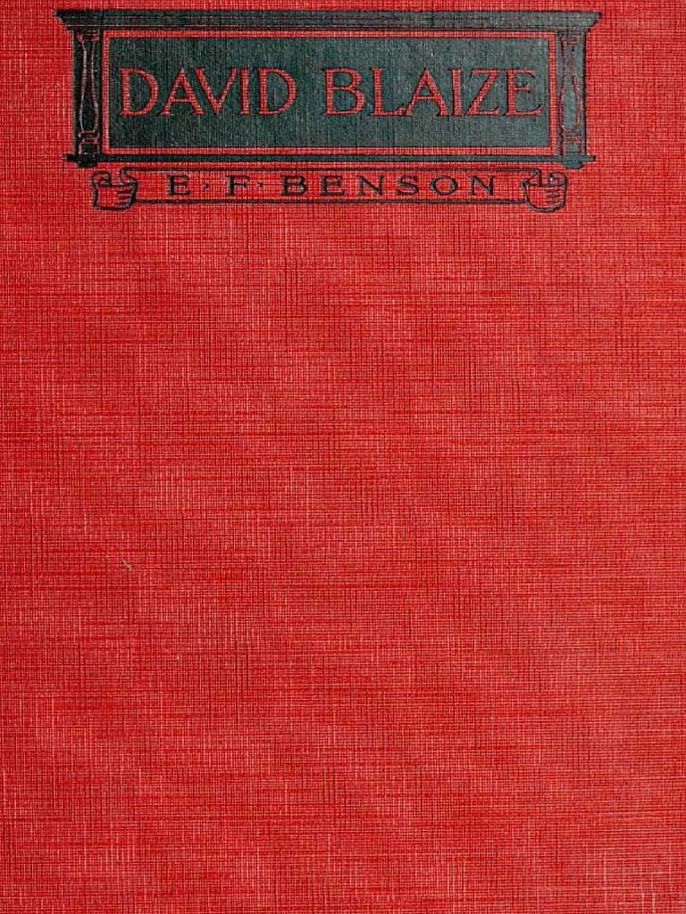 123freebook.david Blaize by e f Benson | PDF | Project Gutenberg