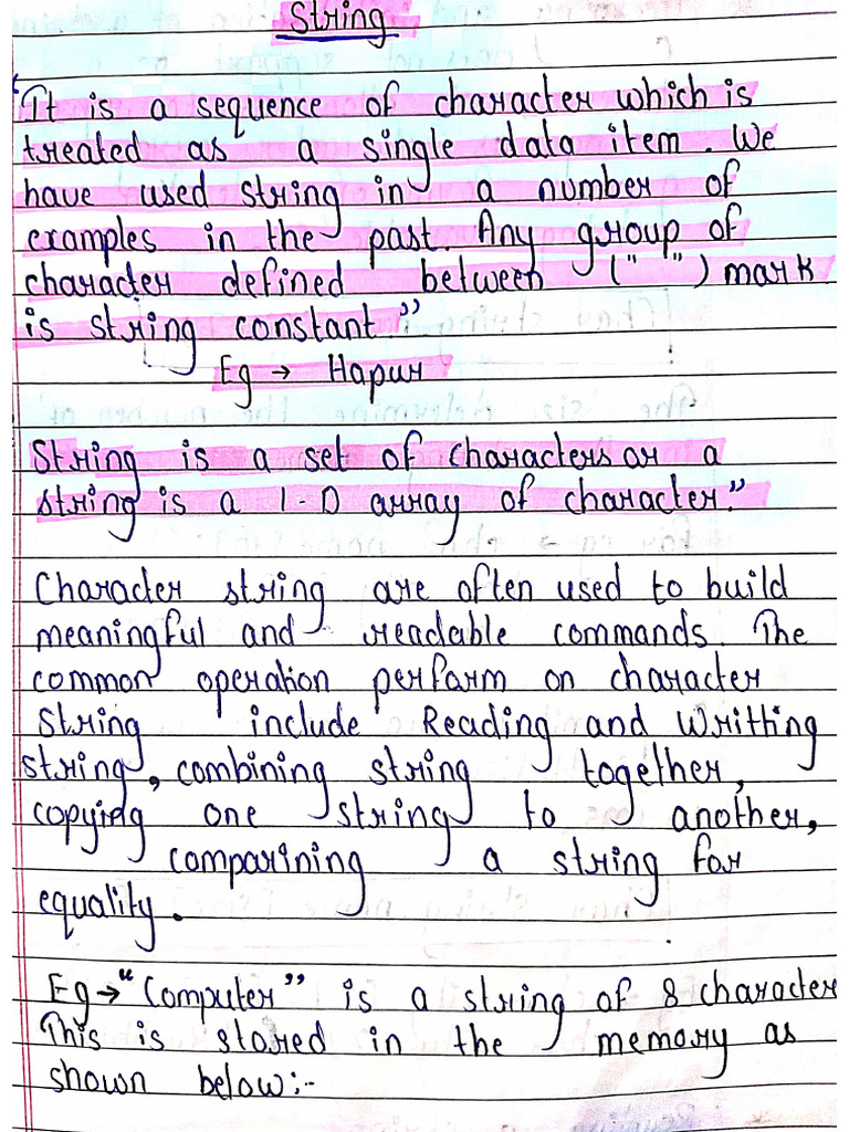 String and string functions | PDF