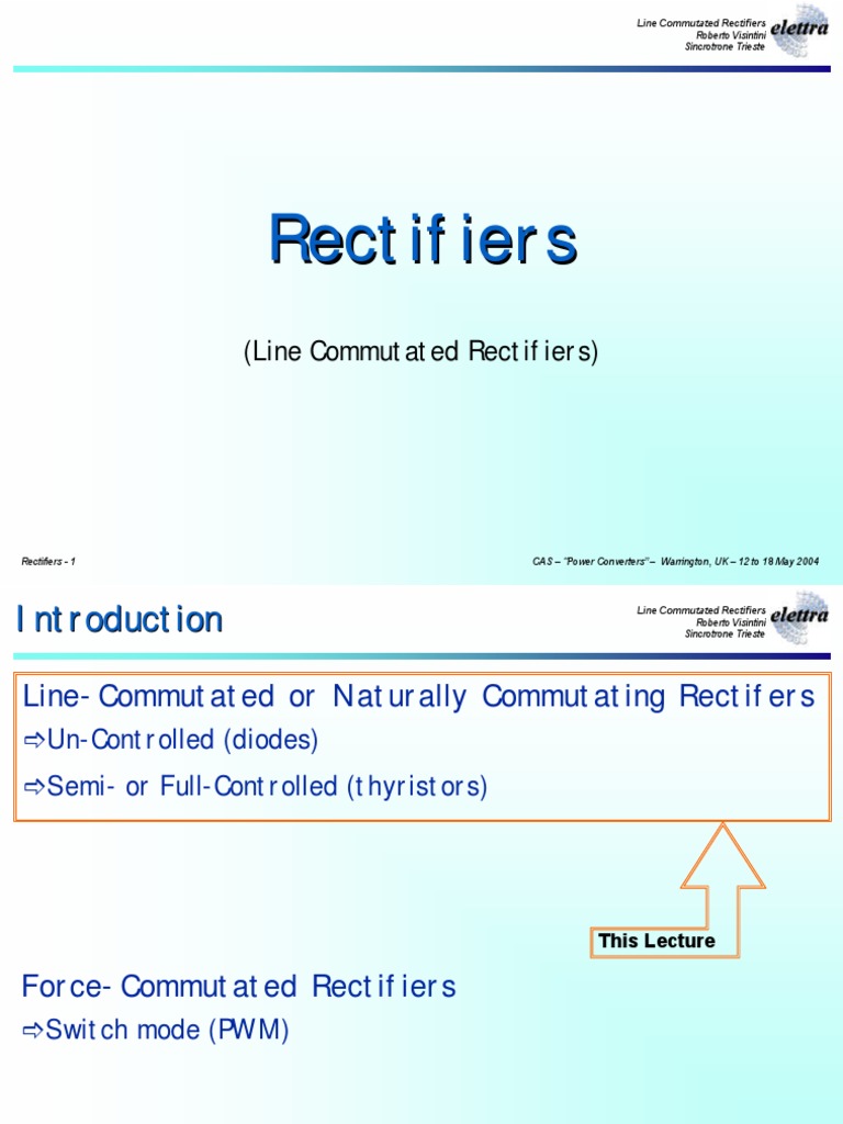 Rectifier | PDF | Rectifier | Power Electronics